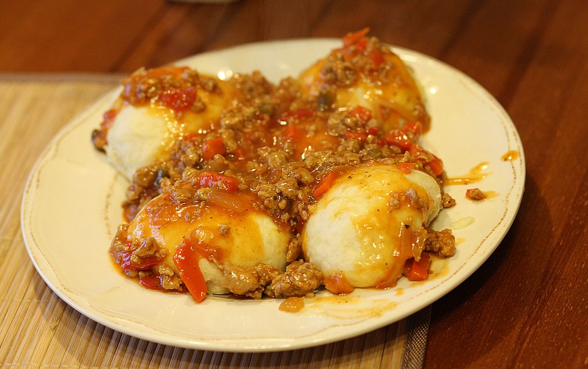 Ze smakiem...: Kluski na parze z sosem słodko-kwaśnym