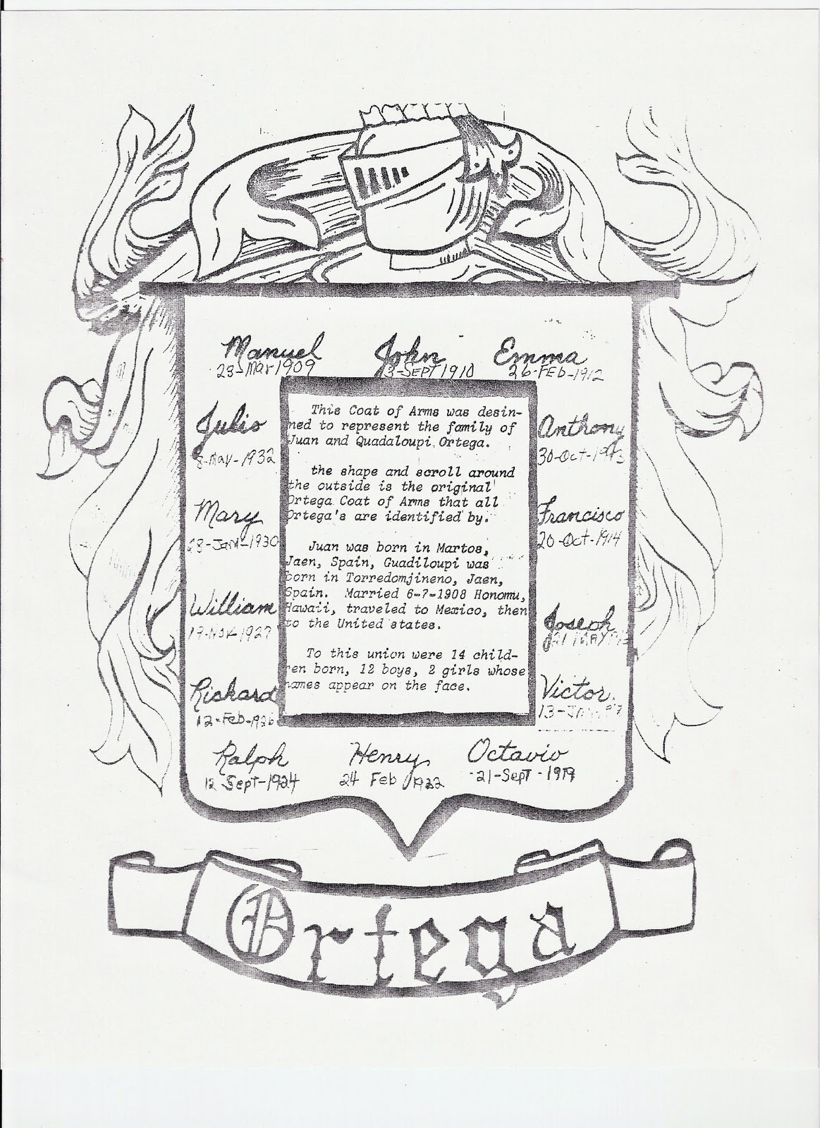 They Came from Spain : Covering the Early History of Our Ortega Family ...