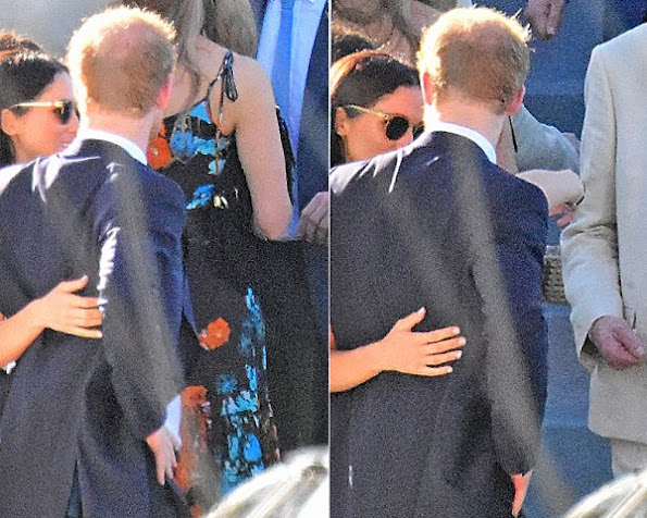 Meghan and Prince Harry attend the friend's wedding in Jamaica