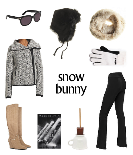 GOLDEN DREAMLAND: Fashion Inspiration: Black & White Snow Bunny Chic
