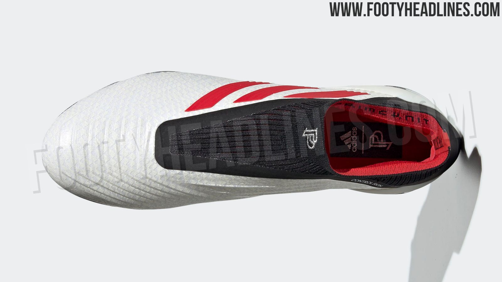 White / Red / Black Adidas Predator 19+ Paul Pogba Season 5 Boots ...