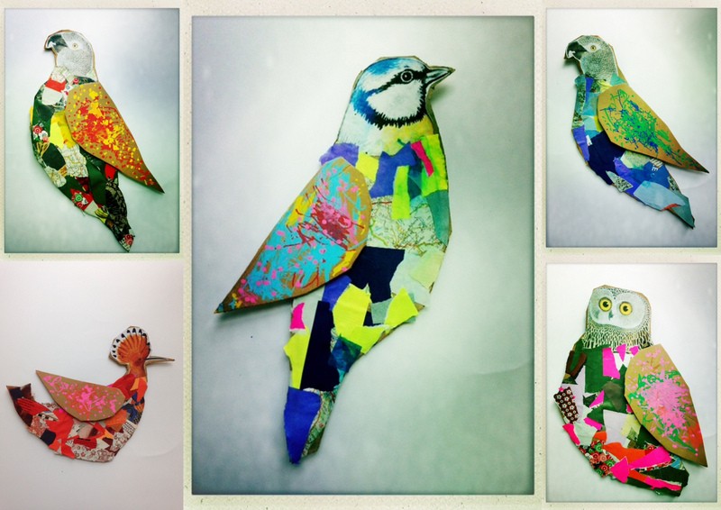 les petites têtes de l'art: Collages