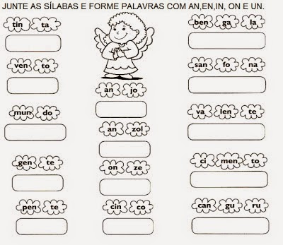 Crescer, aprender e sorrir! : caso de leitura: an, en, in, on, un