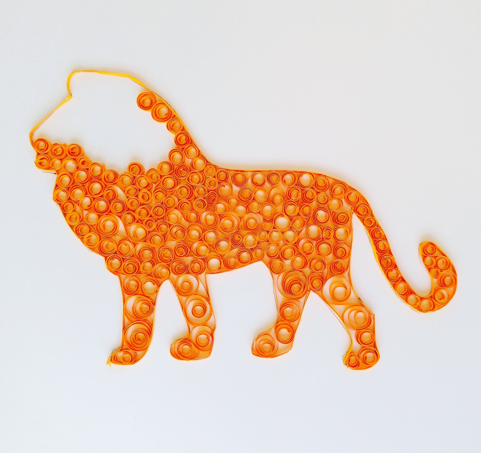 DoLeeNoted: Quilled lion nursery decor