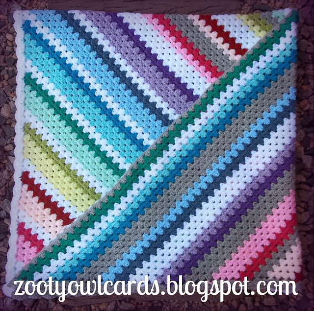 Zooty Owl's Crafty Blog: Rainbow Candy Diagonal Granny Stripe