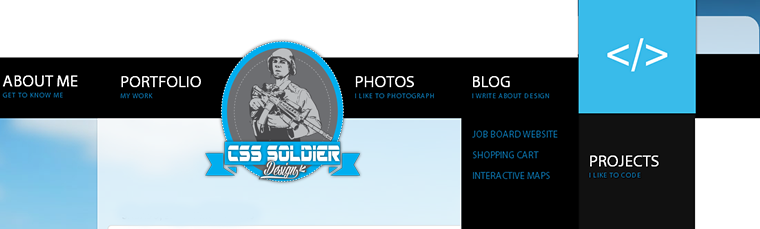 Css Soldier: Menú Horizontal despegable con JQuery y CSS3