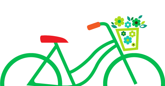 Bicicleta verde - Vector | Vector Clipart