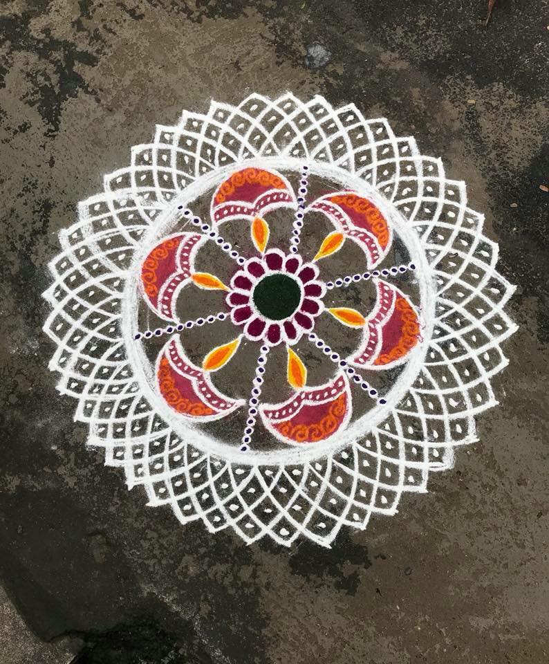 TELUGU WEB WORLD: 10+ DEEPALA MUGGULU DESIGNS AND RANGOLI ART PATTERNS 2018
