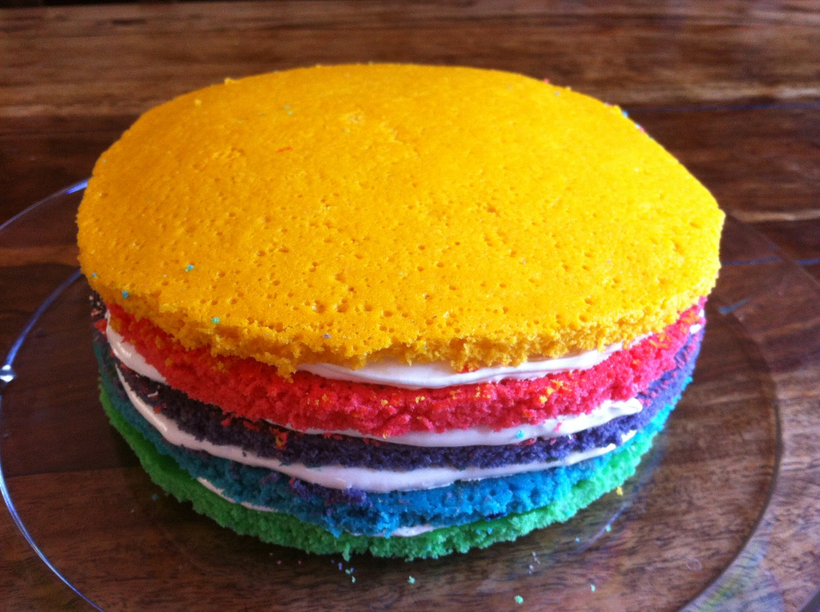 Den Kakeglade Frue......................: Regnbuekake