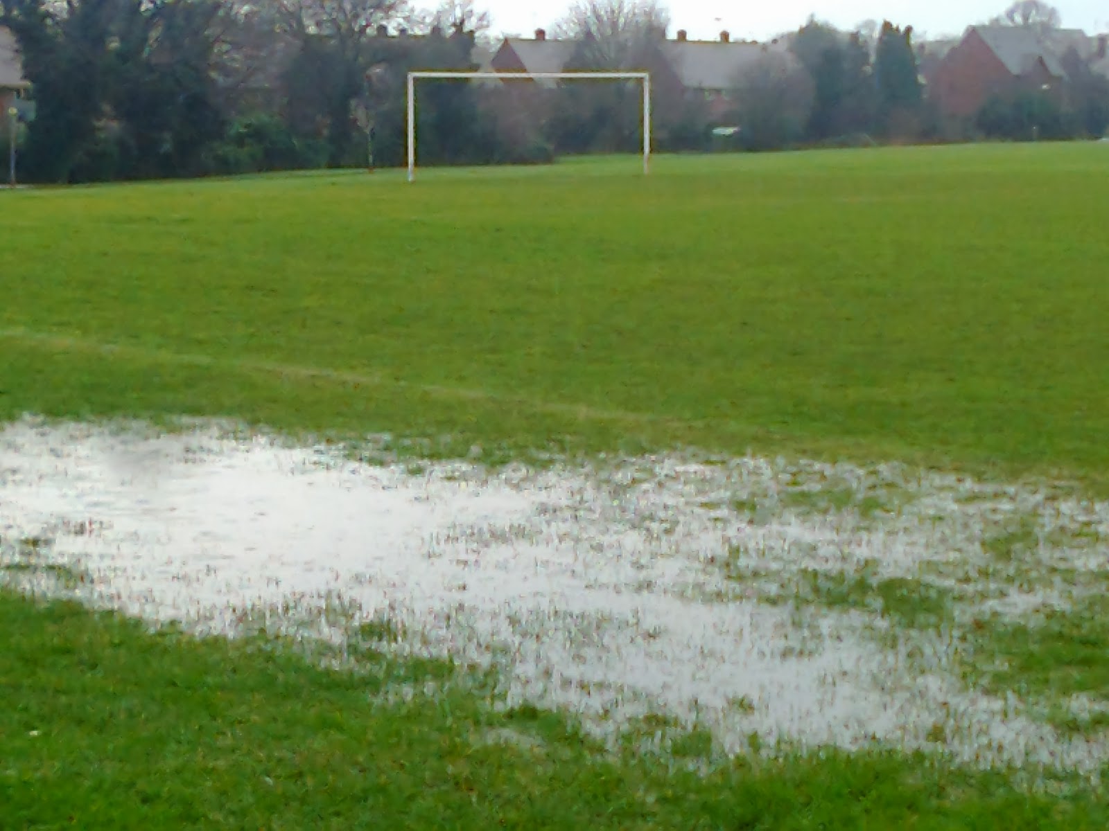 Great Baddow: Wash Out For Football At Baddow Rec