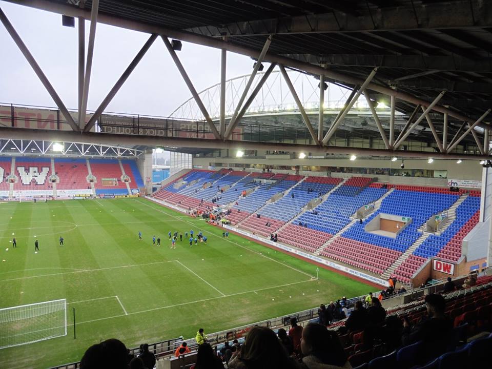 The Rainham End.: DW Stadium - Wigan Athletic