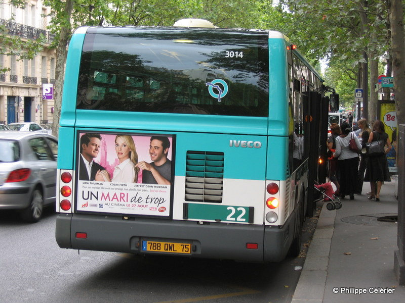 Les Tramways,Métro,RER,Bus de la RATP: Bus 22