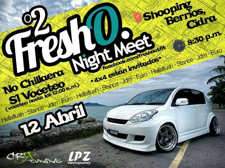Fresh O Night Meet en Cidra - Auto Shows de Puerto Rico