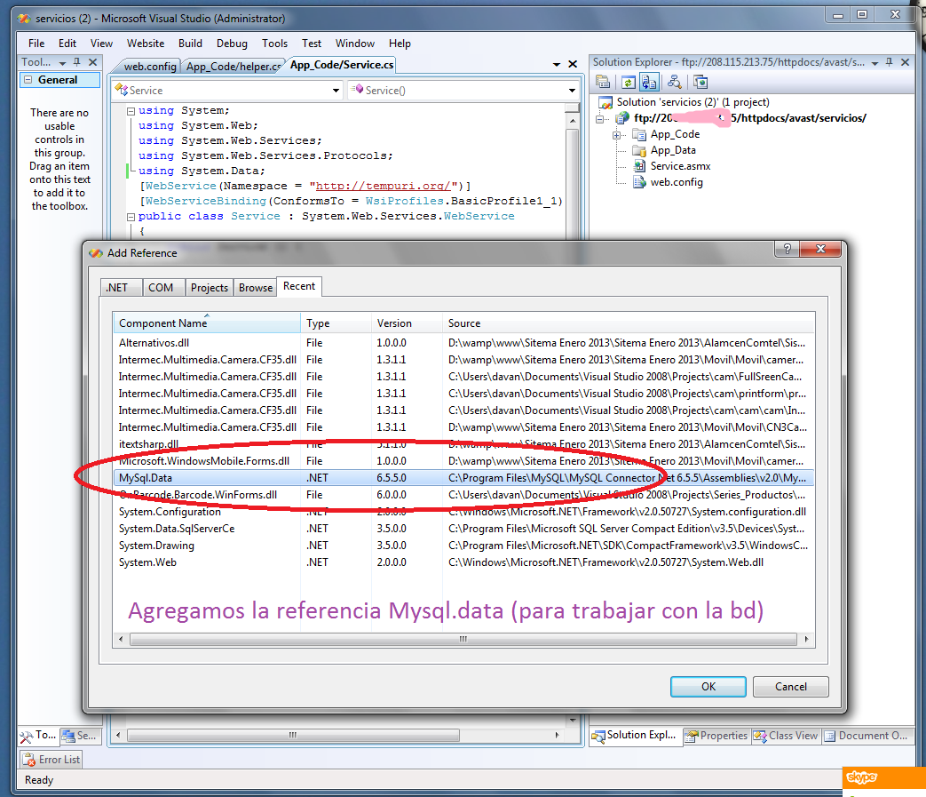 EJEMPLOS DE LENGUAJES DE PROGRAMACIÓN: 01-Web Service con acceso a Base ...