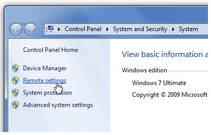 Windows 7: Turn on Remote Desktop in Windows 7