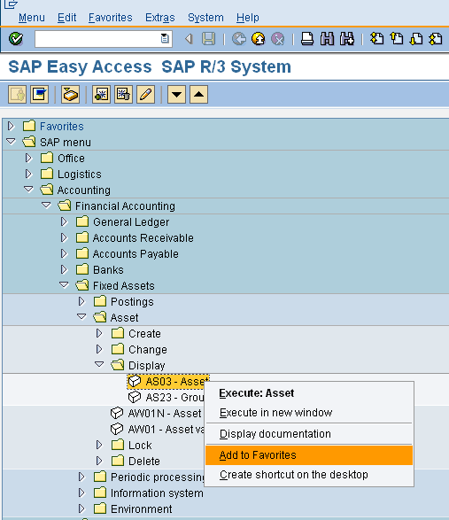 SAPhow: How To Add Favorites To SAP Main Menu