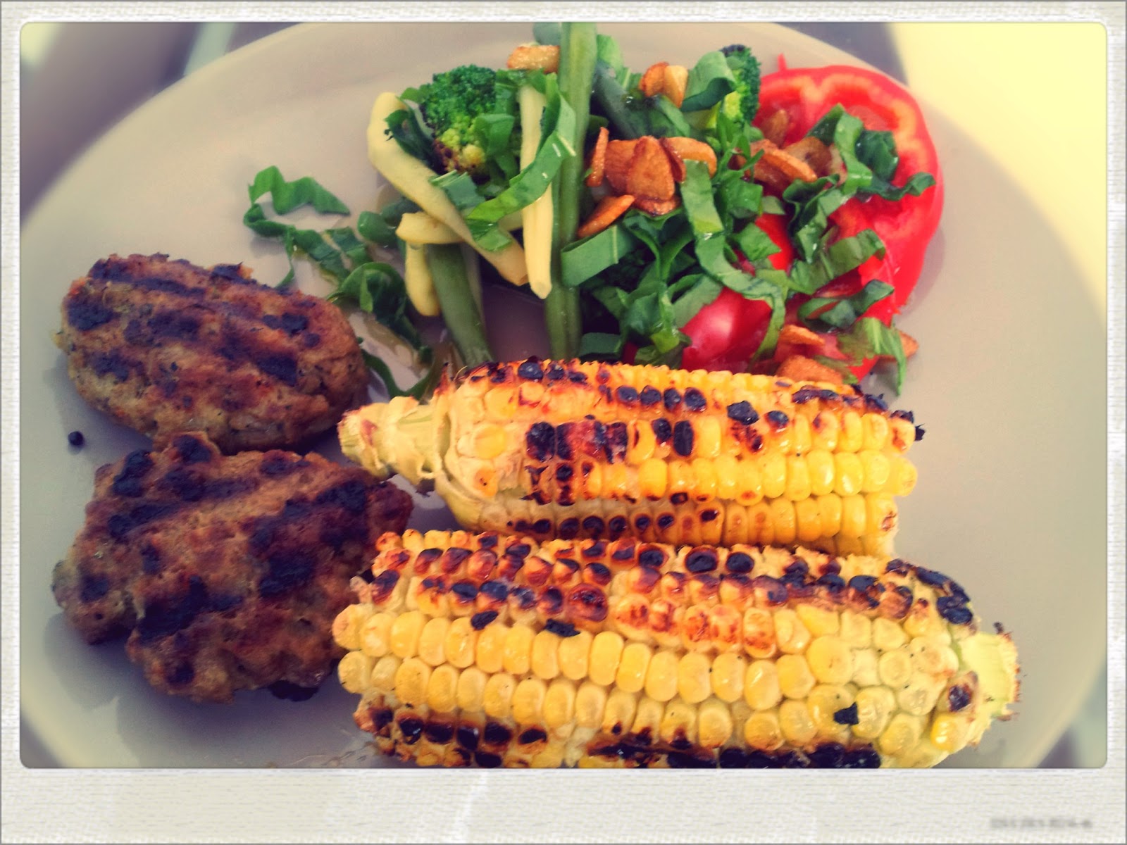 You've Got Meal!: Beef Burgers, Corn on the Cob and Spicy Broccoli Salad