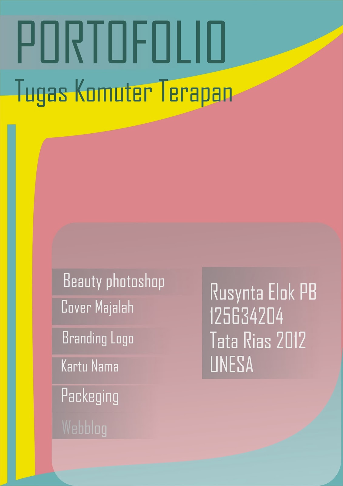 Contoh Cover Portofolio Galeri Sampul - Riset