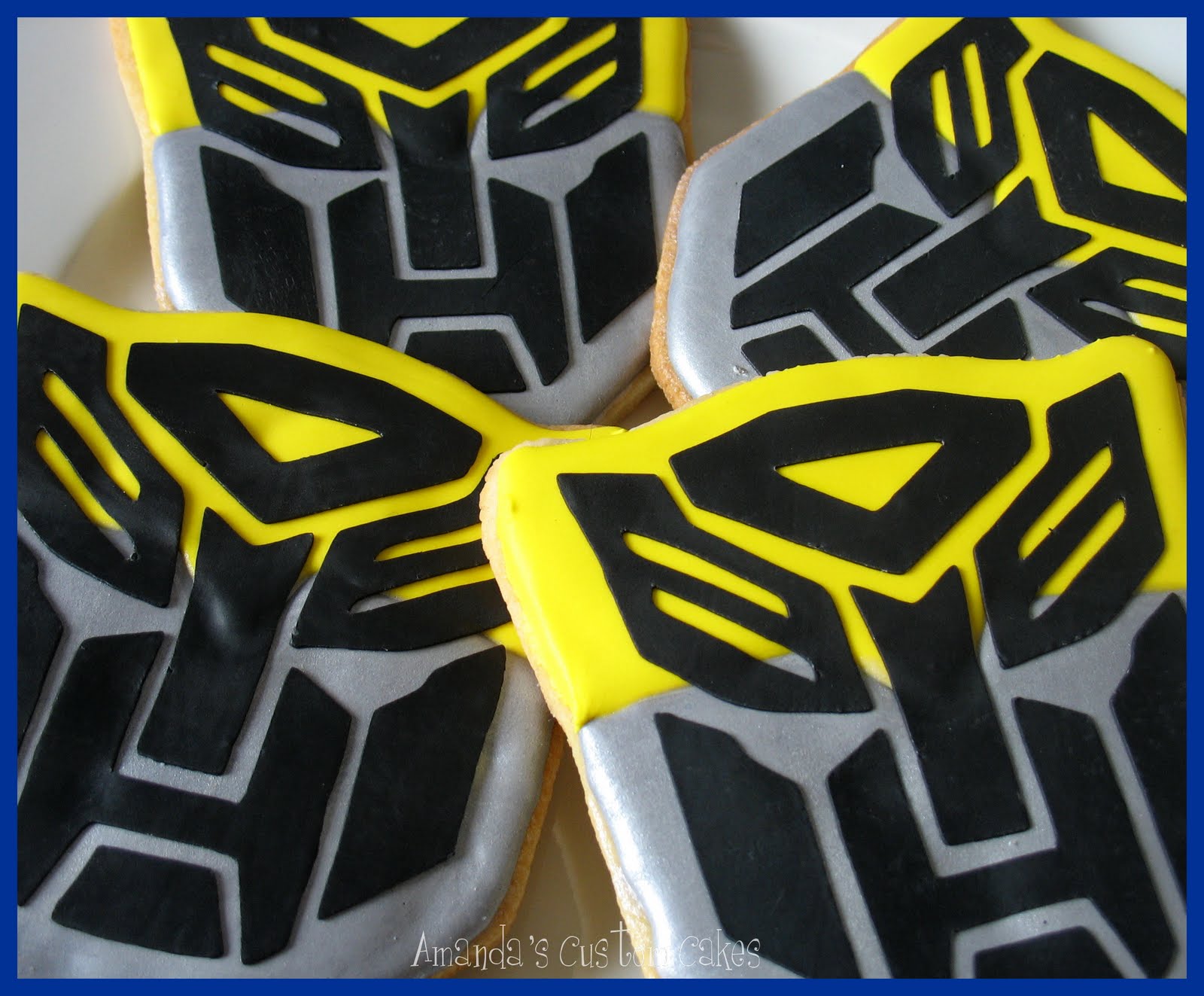 Amanda's Custom Cakes: Transformers Cookies and Cake Pops