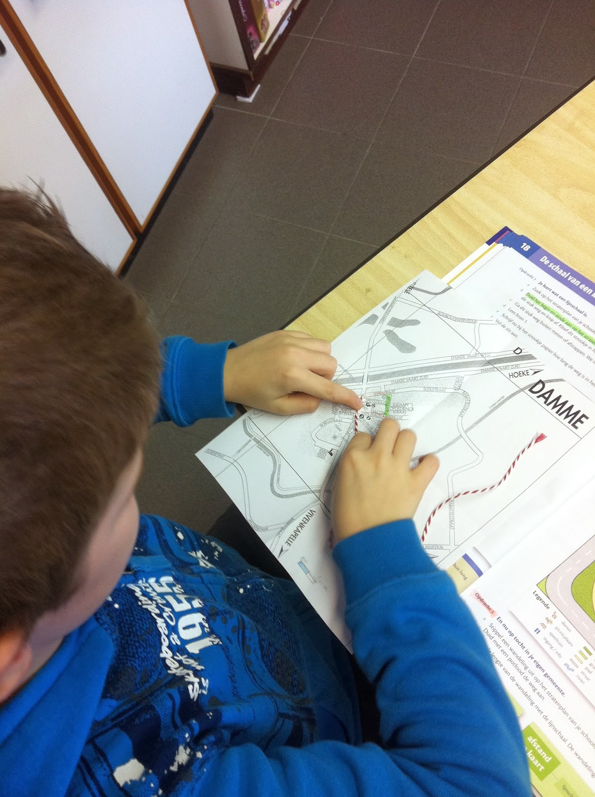 't Dambord klas 4, 5 en 6: lijnschaal