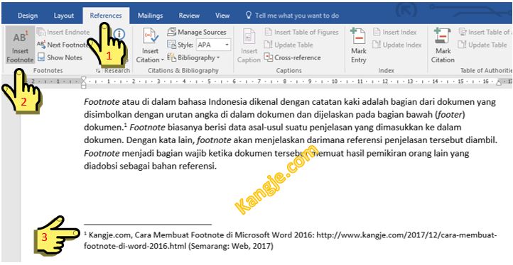 Cara Membuat Footnote Di Microsoft Word 2016 Dengan Mudah