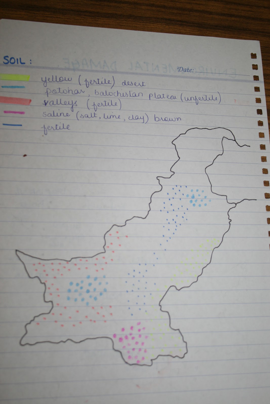 Isolated System: Soil of Pakistan Map.