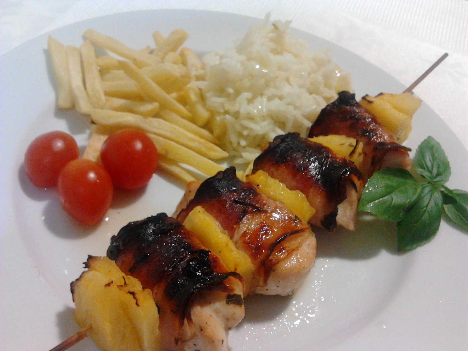 Espetos de Frango com Bacon - Colher de Pau e Salto Alto