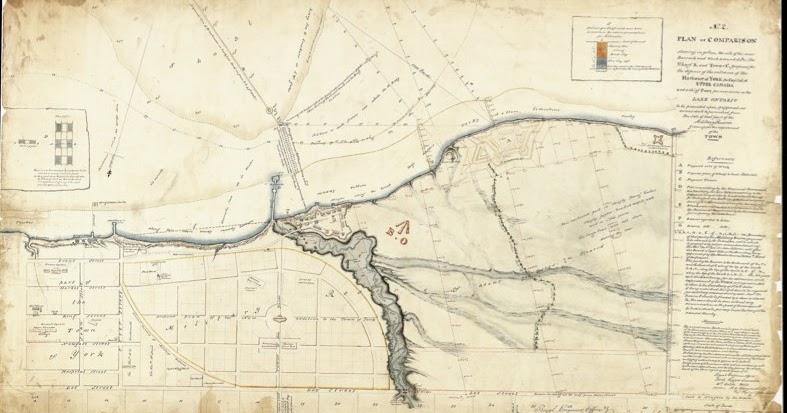 Fort York and Garrison Common Maps: 1833 Bonnycastle: No.2 Plan of ...