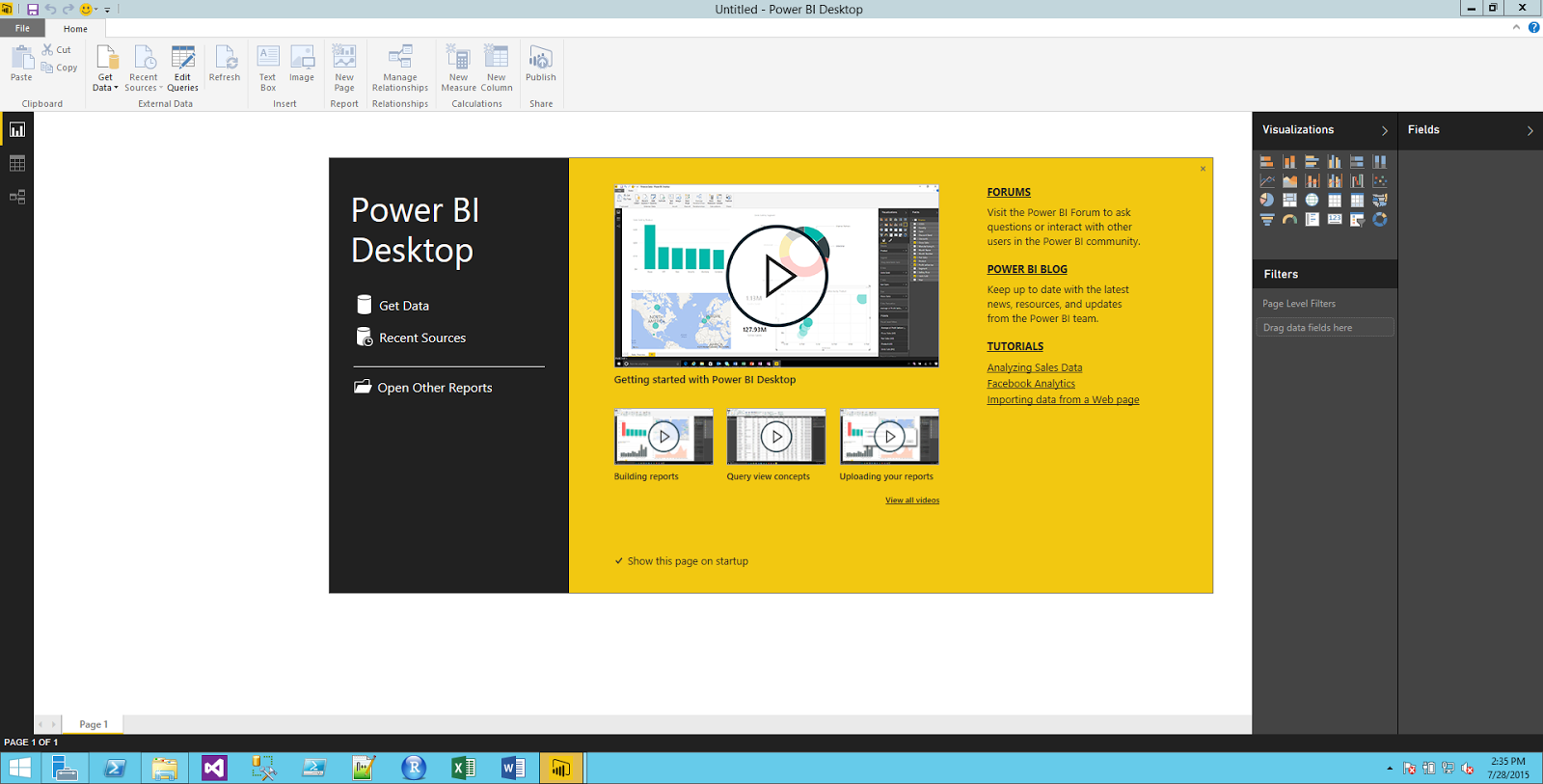 BI Future Blog: Installing PowerBI Desktop V2