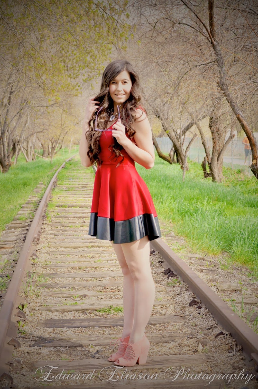 Love, Iris: Raspberry Skater Dress Featuring StyleScan