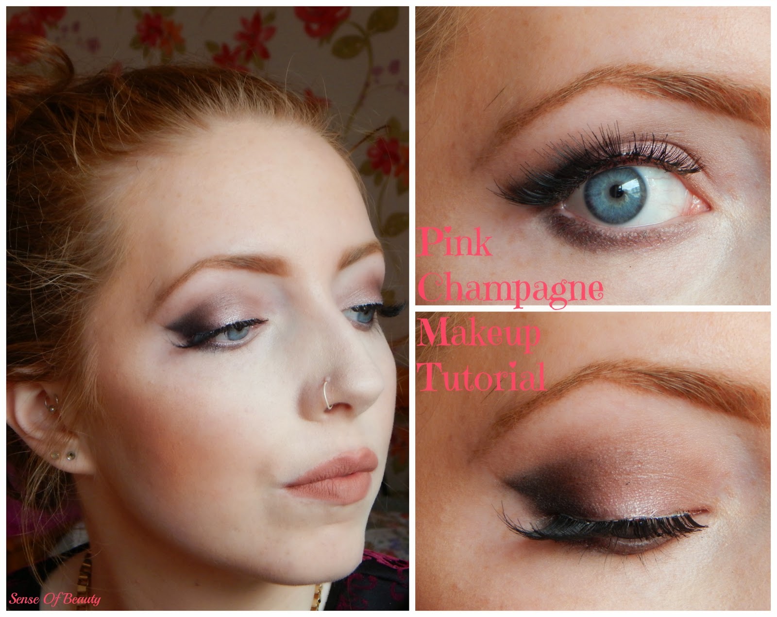 Sense Of Beauty: Pink Champagne Makeup Tutorial