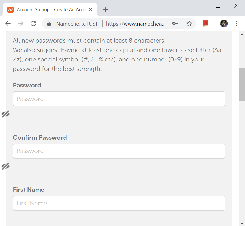 How To Register A Namecheap Account