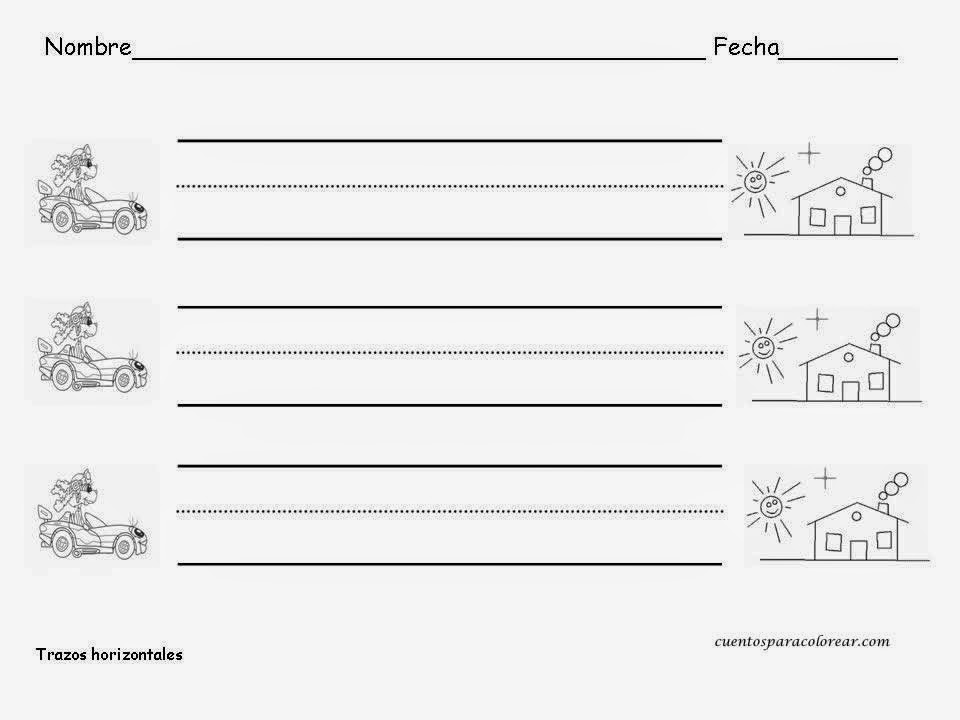 INFANTILES DE ANA V.: GRAFOMOTRICIDAD: EL TRAZO HORIZONTAL