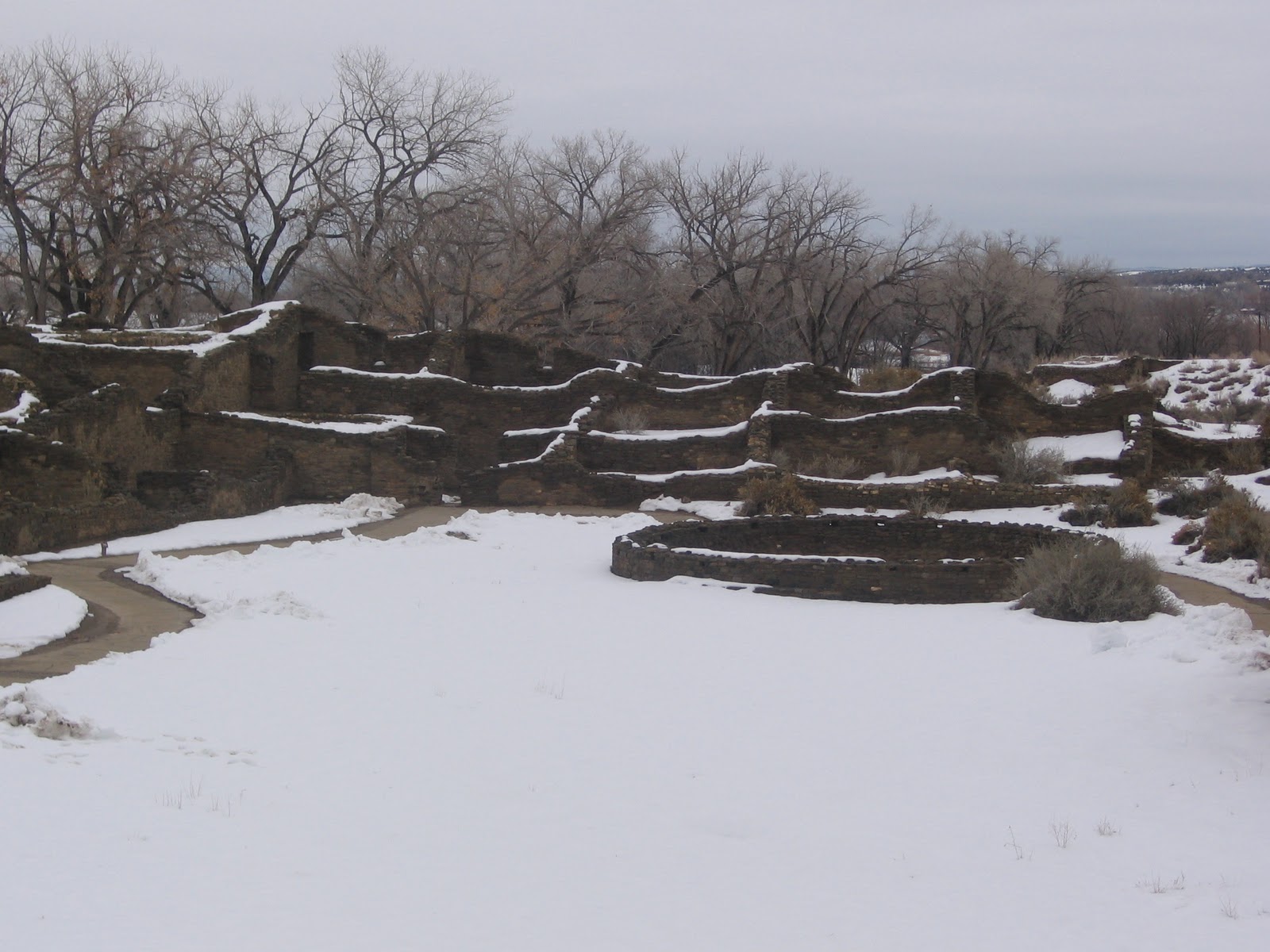 Four Corners Hikes-Navajo Nation: Aztec Ruins in Winter