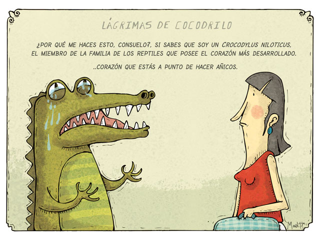 Learning English: CROCODILE TEARS.