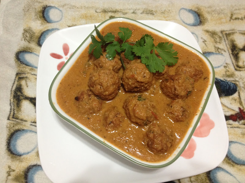 Chicken keema balls kofta curry