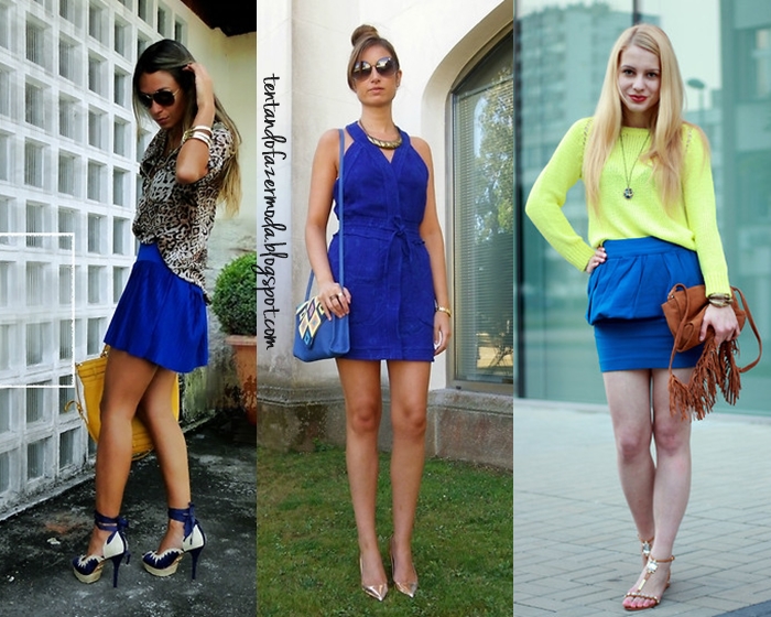 Tentando Fazer Moda: É tendência... Azul Bic