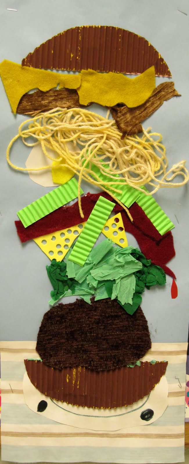 There's a Dragon in my Art Room: The Ultimate Texture Burger Sandwich