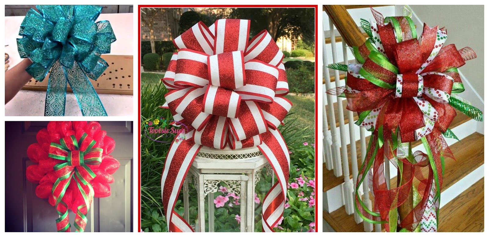 Aprende nuevas técnicas para hacer lazos navideños con listón ...