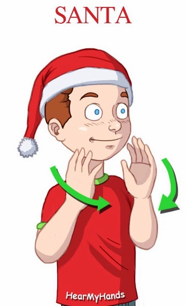 HearMyHands ASL: sign: SANTA. Little fingers learned to sign SANTA in ...