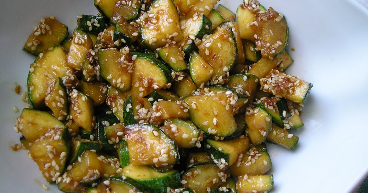 Asian-Style Zucchini ~ Edesia's Notebook