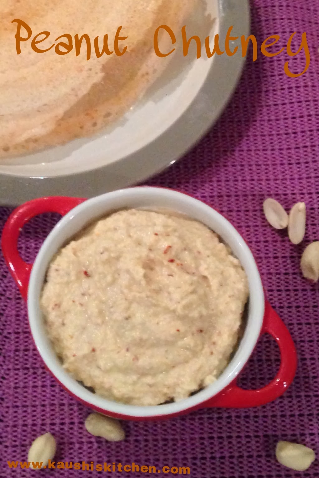 PEANUT CHUTNEY / VERKADALAI CHUTNEY