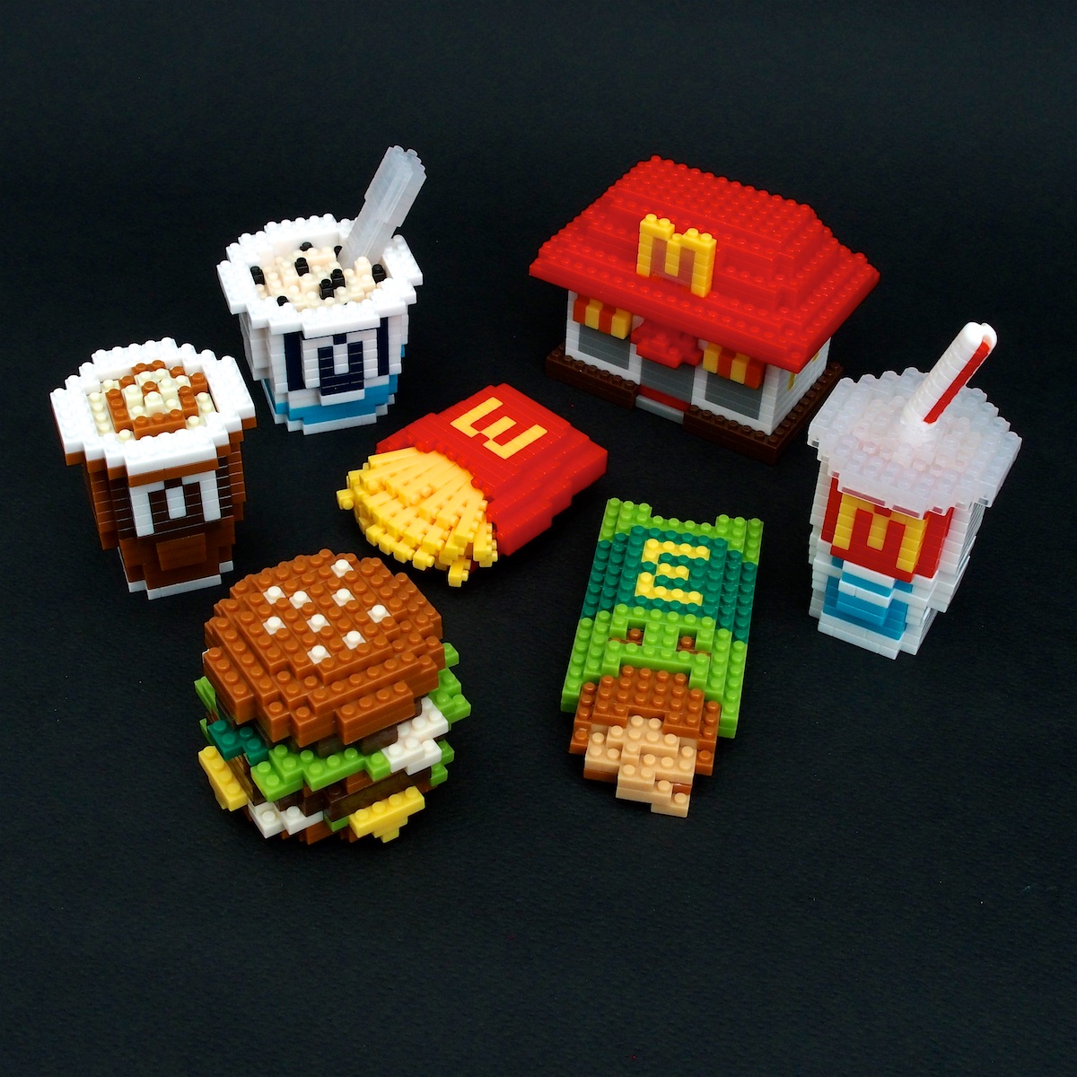 Nanoblock McDonalds Malaysia Promo | Hama beads design, Easy perler ...