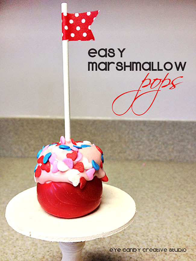 Eye Candy Creative Studio: Recipe :: Easy Marshmallow Pops