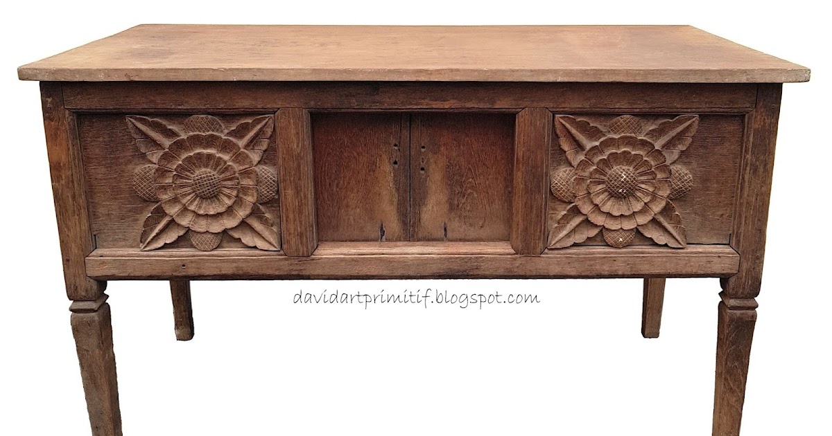 Art & Primitif: Meja Kampung Papan Utuh