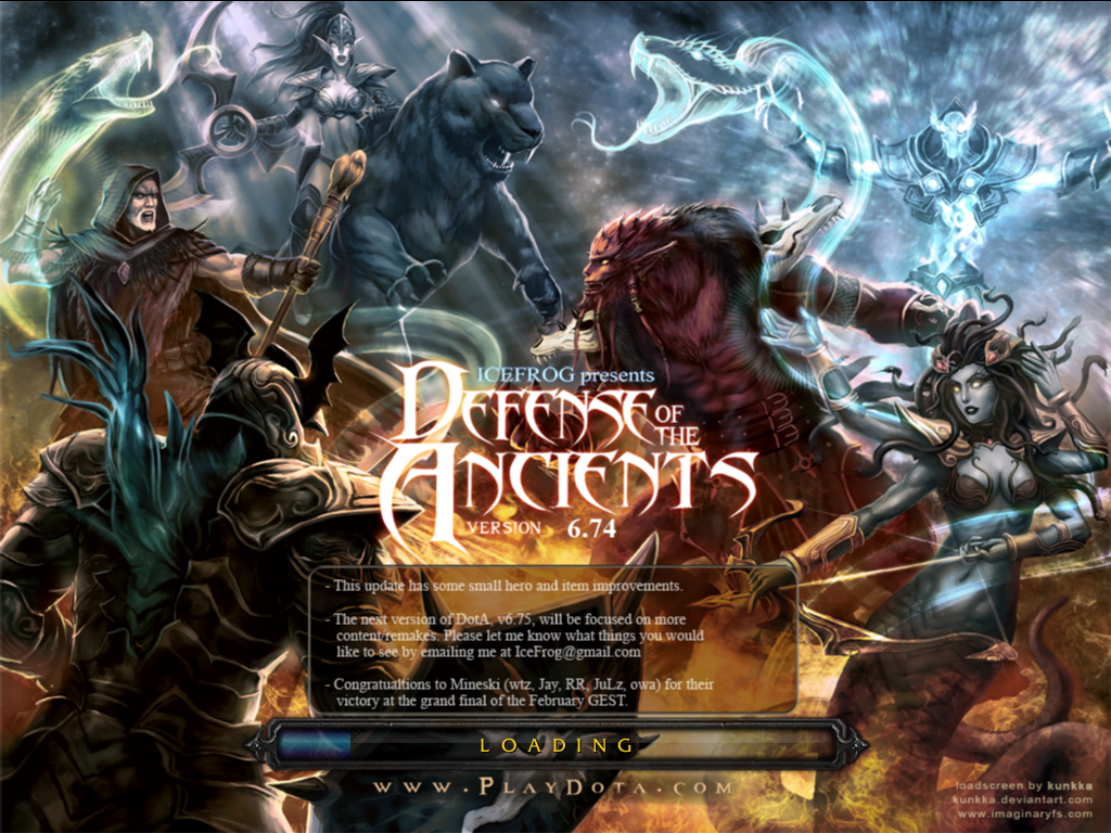 Warcraft III: DOTA MAP version 6.74c - DotA ~ DotA