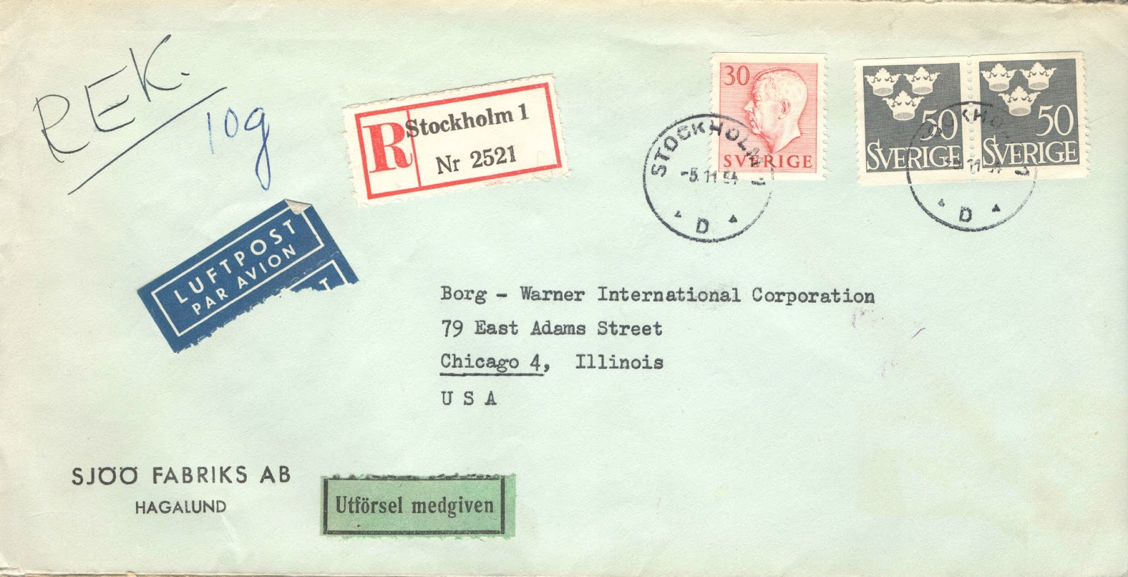 Swedish Definitive Stamps - 1937 to 1973: February 2016