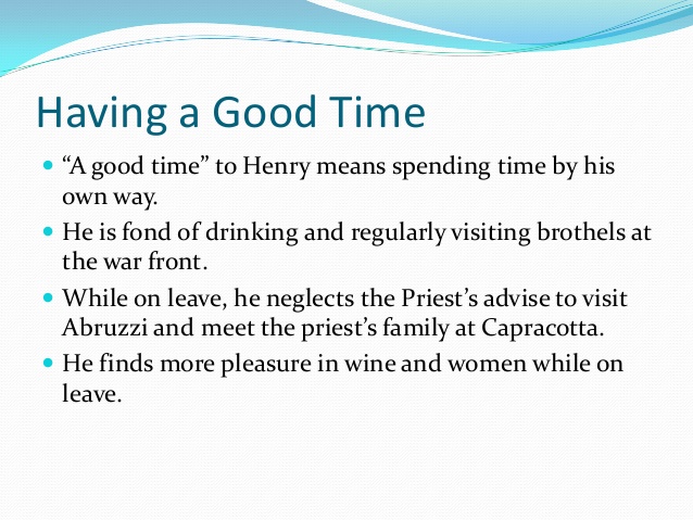 English Literature : A Farewell To Arms : The Hemingway Hero