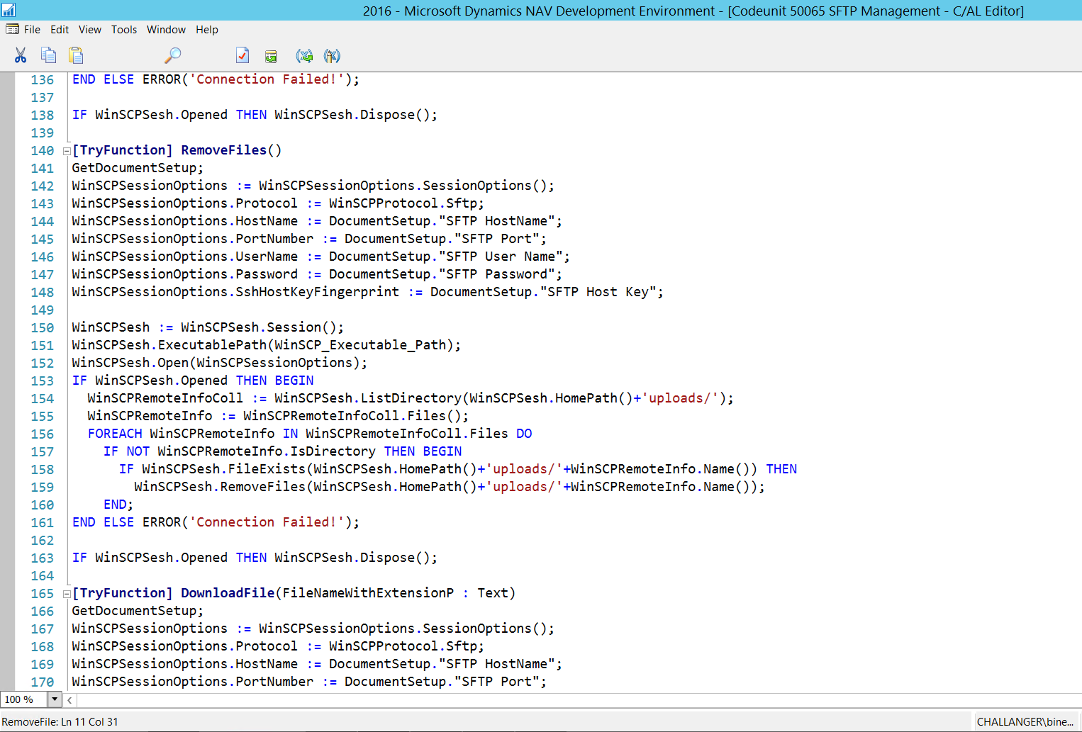 Microsoft Dynamics NAV By Binesh & Shilpa: SFTP Management using WinSCP