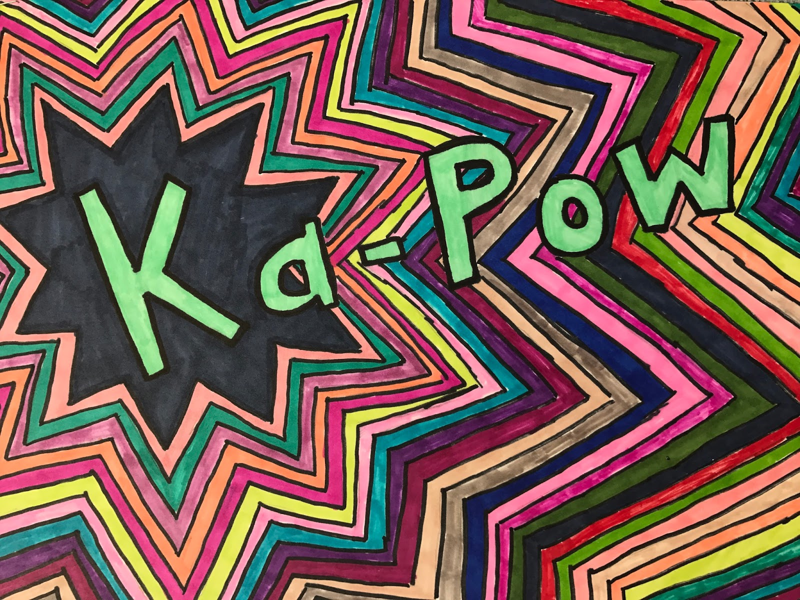 Mrs. Wille's Art Room: 6th grade Onomatopoeia pop art